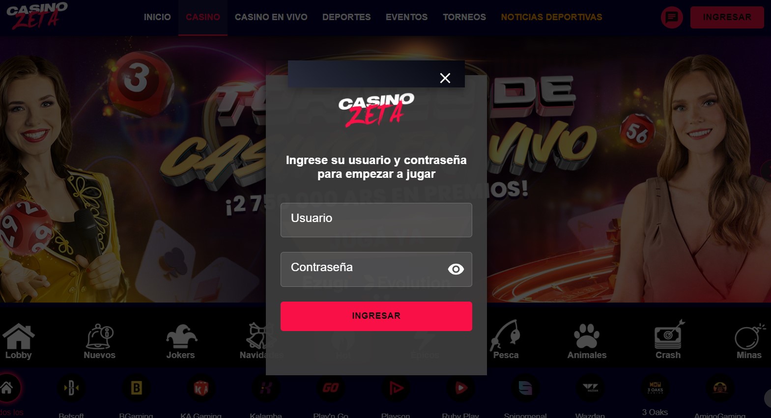 Casino Zeta Argentina | iniciar sesión en línea